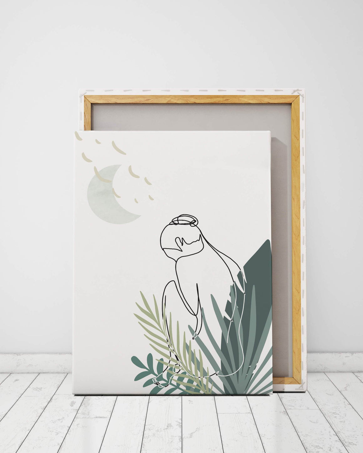 Fresh Green Aesthetic Line Drawing – Artworld