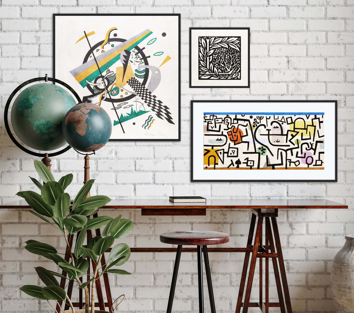 Green & Gold Abstract Print - Wassily Kandinsky – Artworld